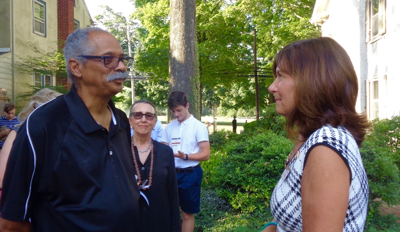 Protesters confront Rep. Wendi Thomas during open house at her New Hope ...