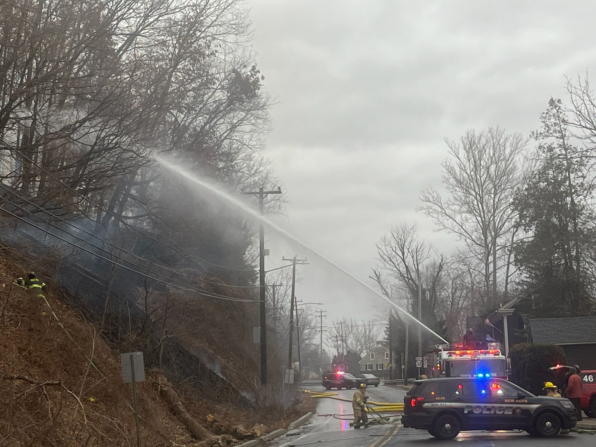 Crews Battle Hillside Brush Fire In New Hope - New Hope Free Press